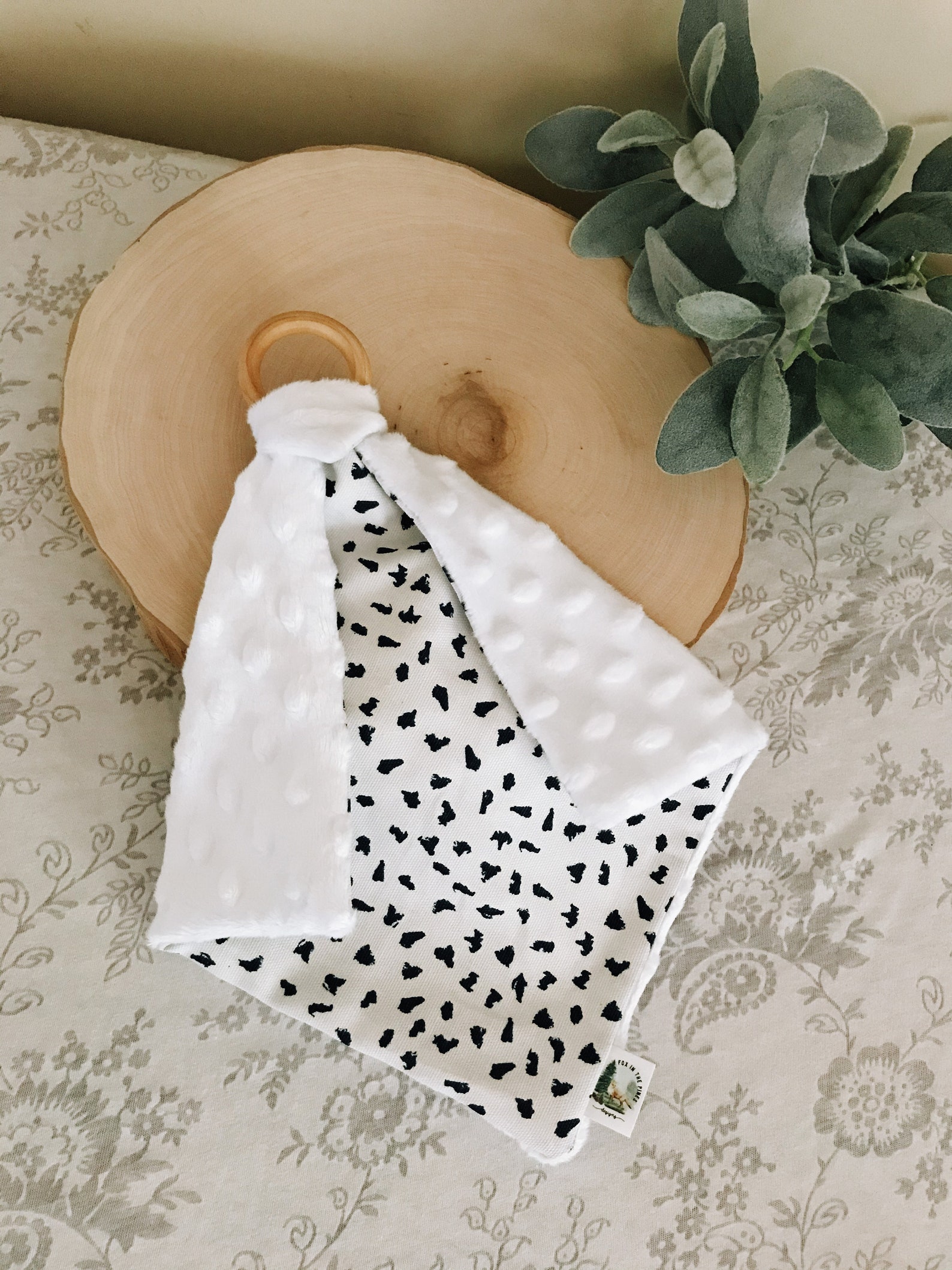 Fabric Infant Paci Lovey Teething Ring Binky Blanket Baby | Etsy