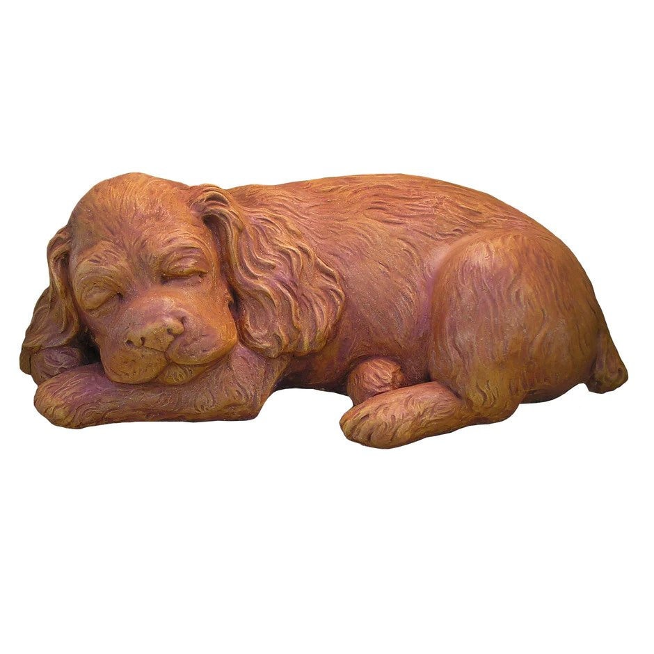 Sleeping Spaniel Puppy Nichols Brothers Concrete Garden Statue 14"l - Etsy