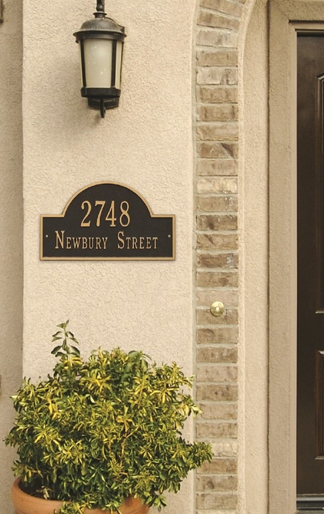 Personalized Customizable Arch Marker 2 Line Standard Cast Aluminum ...