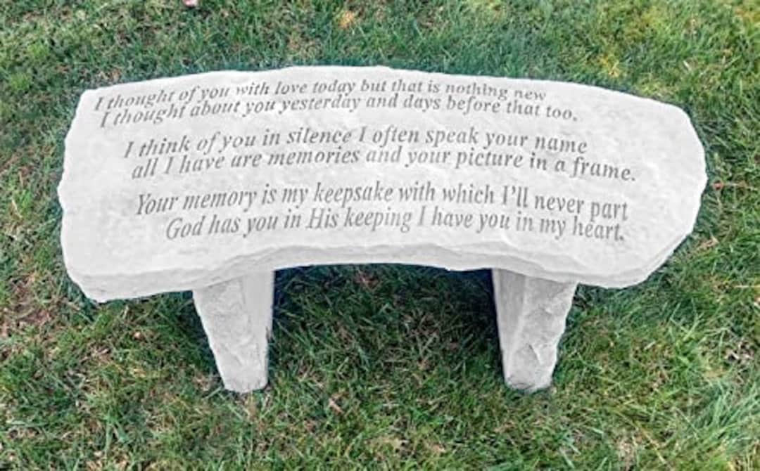 Kay Berry "i Thought of You With Love..." Memorial Outdoor Garden Bench ...