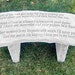 Custom Medium Stone Bench Personalized Memorial Garden Decor - Etsy