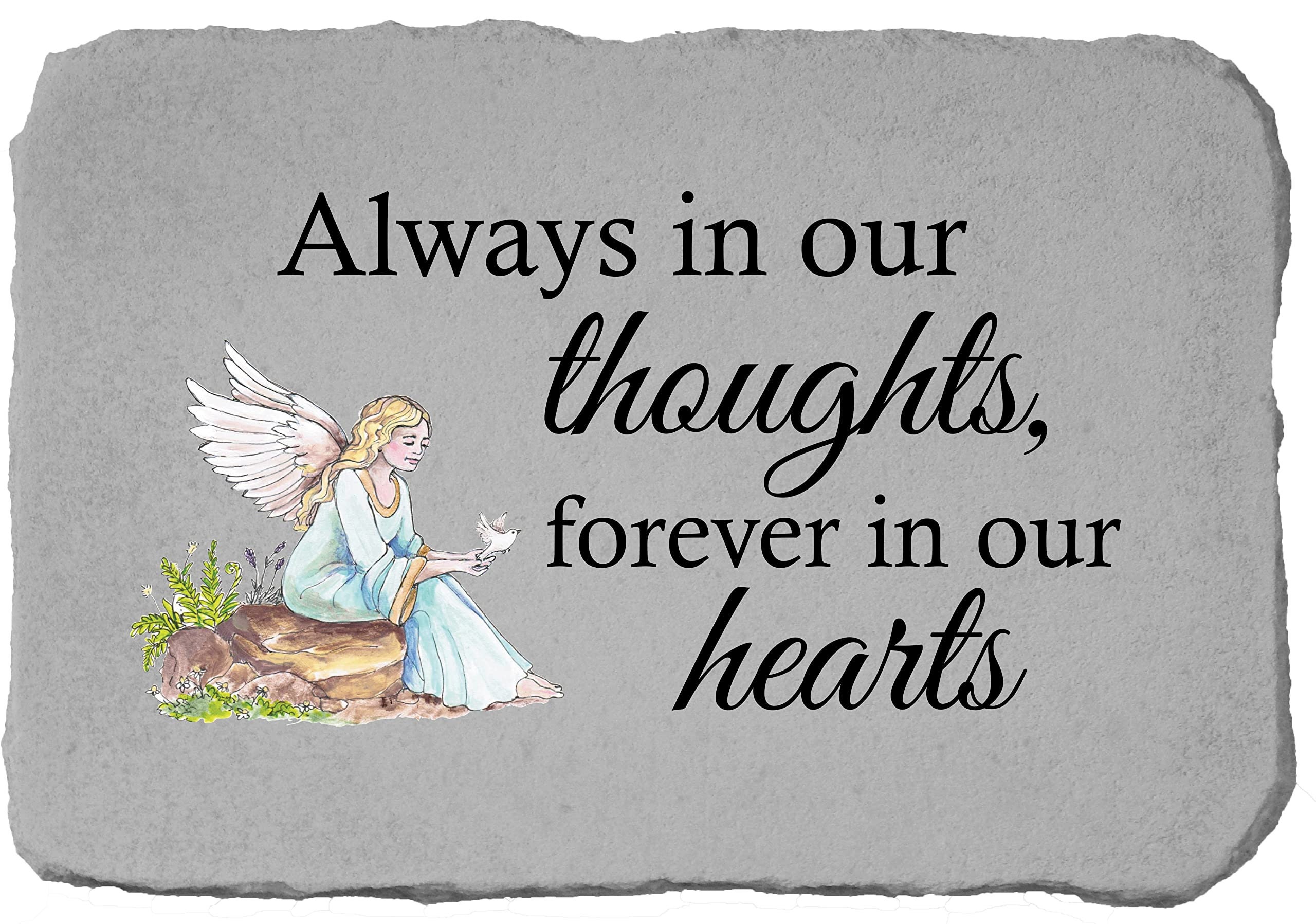 Kay Berry "always in Our Thoughts" Fused Glass Memorial Stone - Etsy