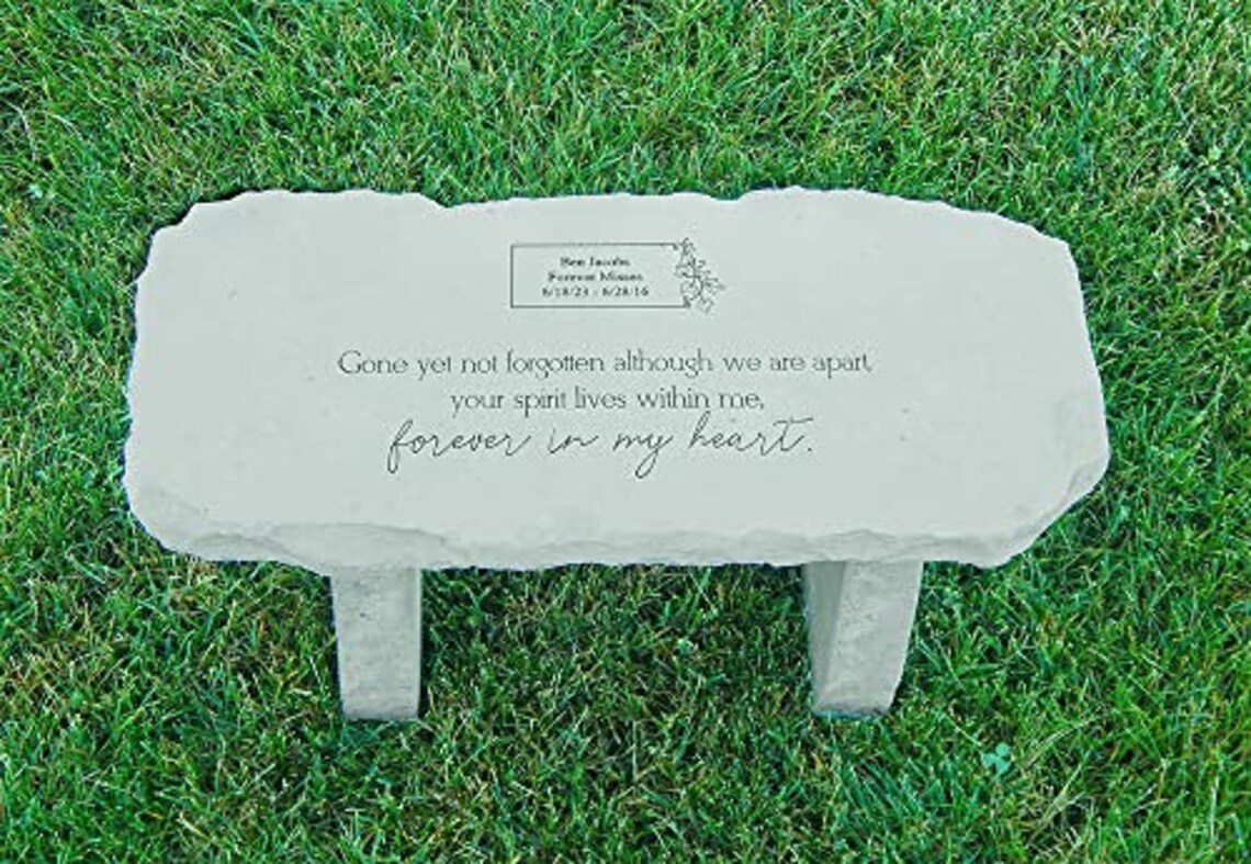 Personalized "gone yet Not Forgotten" Custom Fused Glass Medium ...