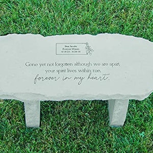 Personalized "gone yet Not Forgotten" Custom Fused Glass Medium ...