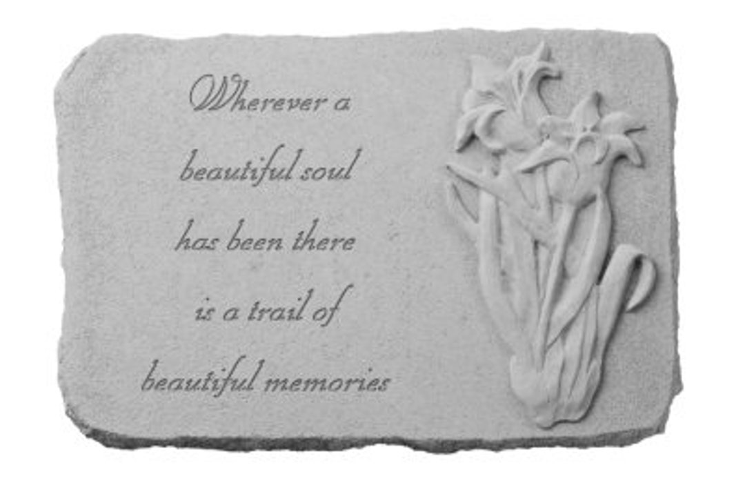 Kay Berry "wherever a Beautiful Soul..." Memorial Garden Stone With ...