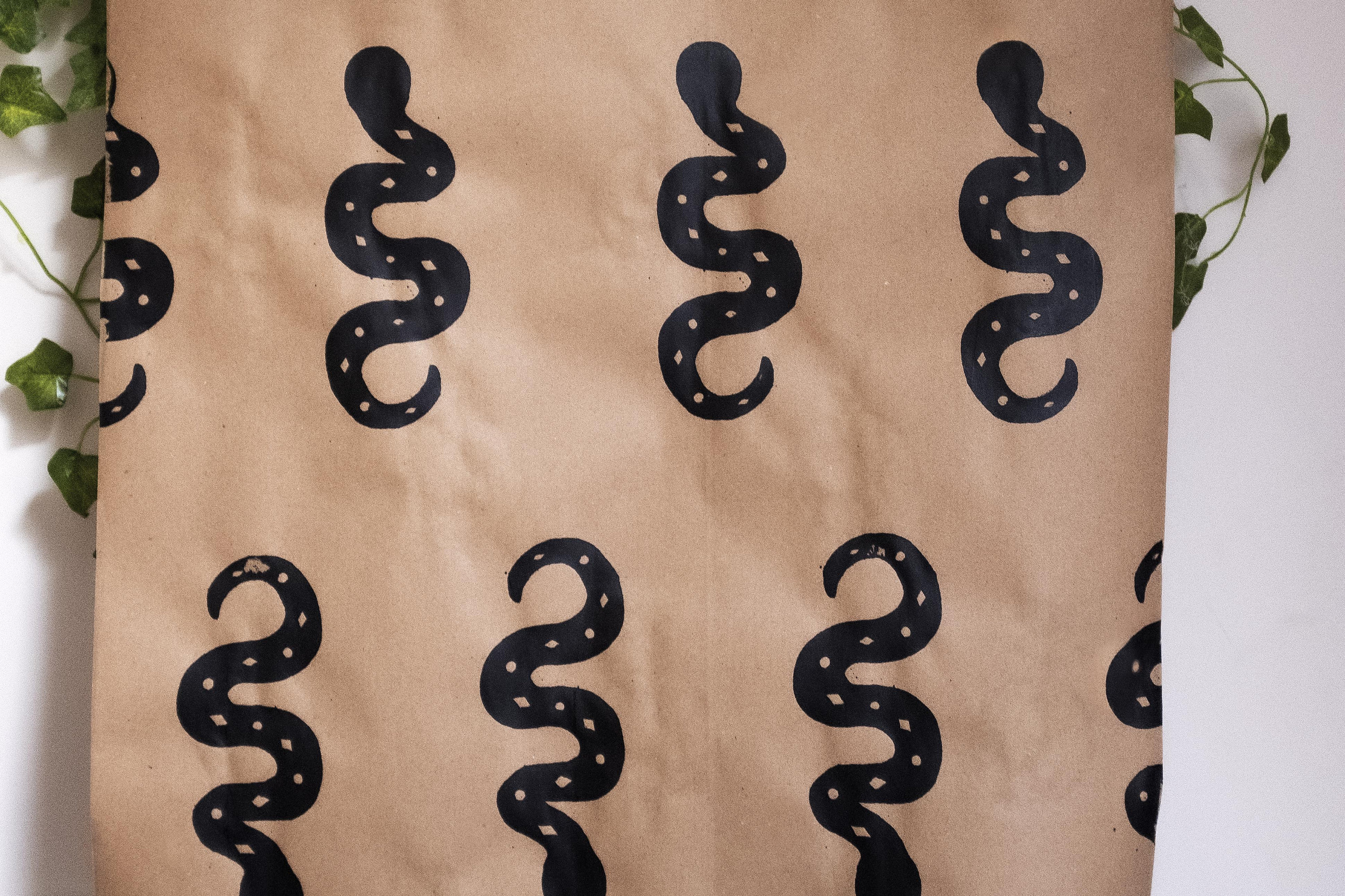Snake wrapping paper eco friendly gift wrap animal print | Etsy