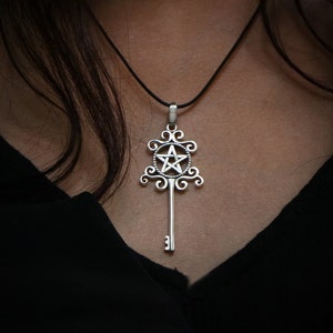 HECATE KEY Necklace With Pentagram or Hecate Key for ALTAR - Hecate ...