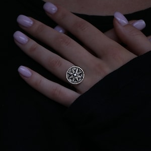 Adjustable INNANA Star Bronze, Silver RING - ISHTAR Ring - Celestial ...