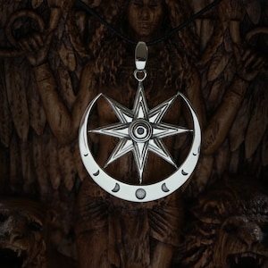 Ishtar Necklace Made of 925 Sterling Silver or Bronze / Inanna Pendant ...