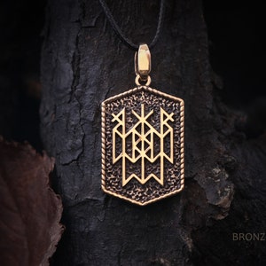 PROTECTION RUNE AMULET Pendant - Norse Jewelry - Viking Necklace - 925 ...