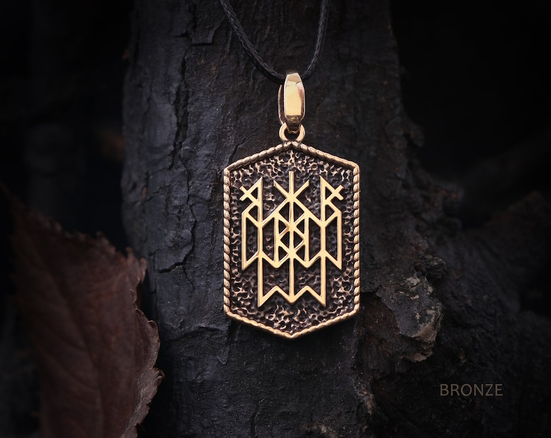 PROTECTION RUNE AMULET Pendant Norse Jewelry Viking - Etsy