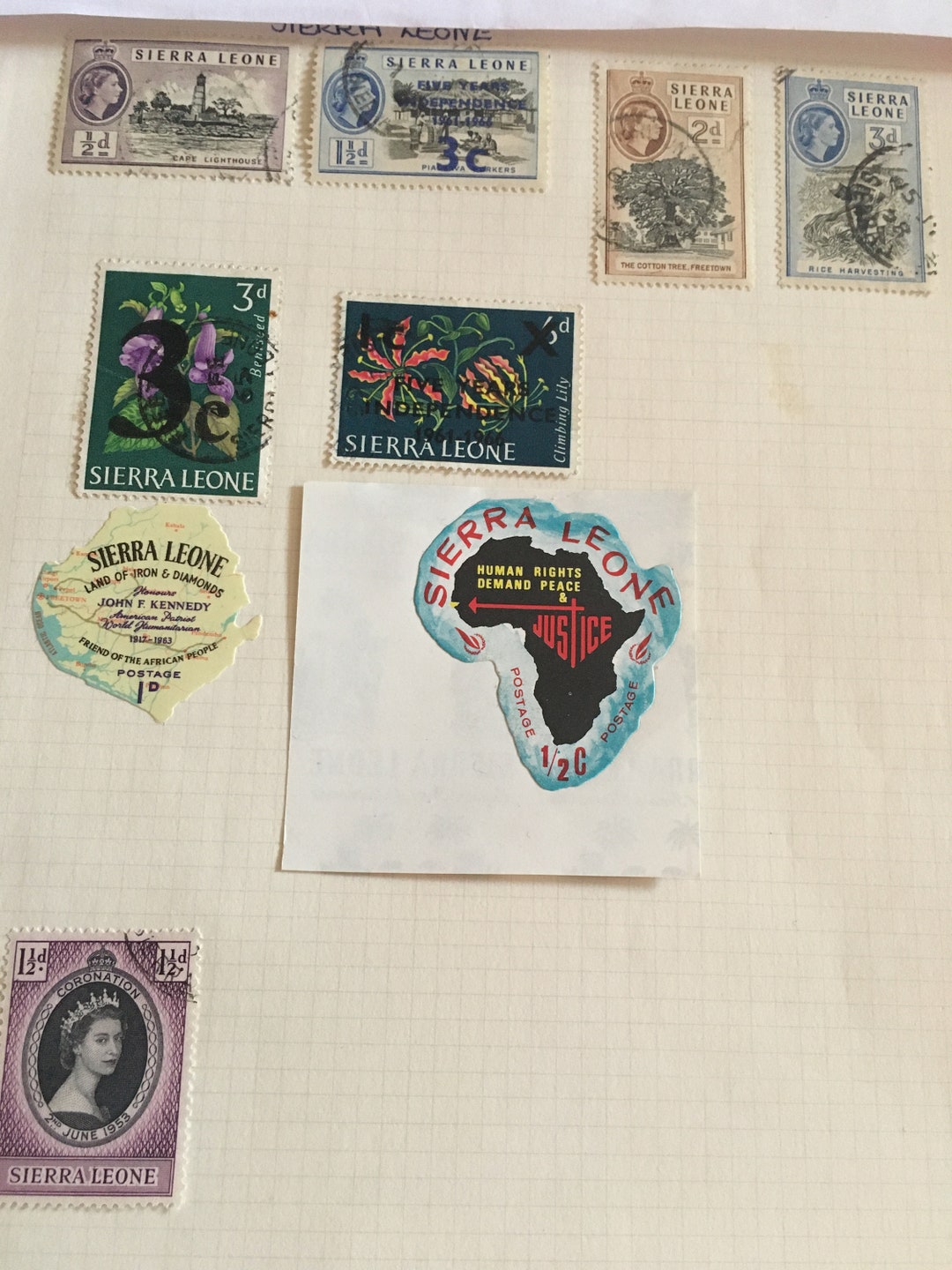 CG Sierra Leone Stamps - Etsy