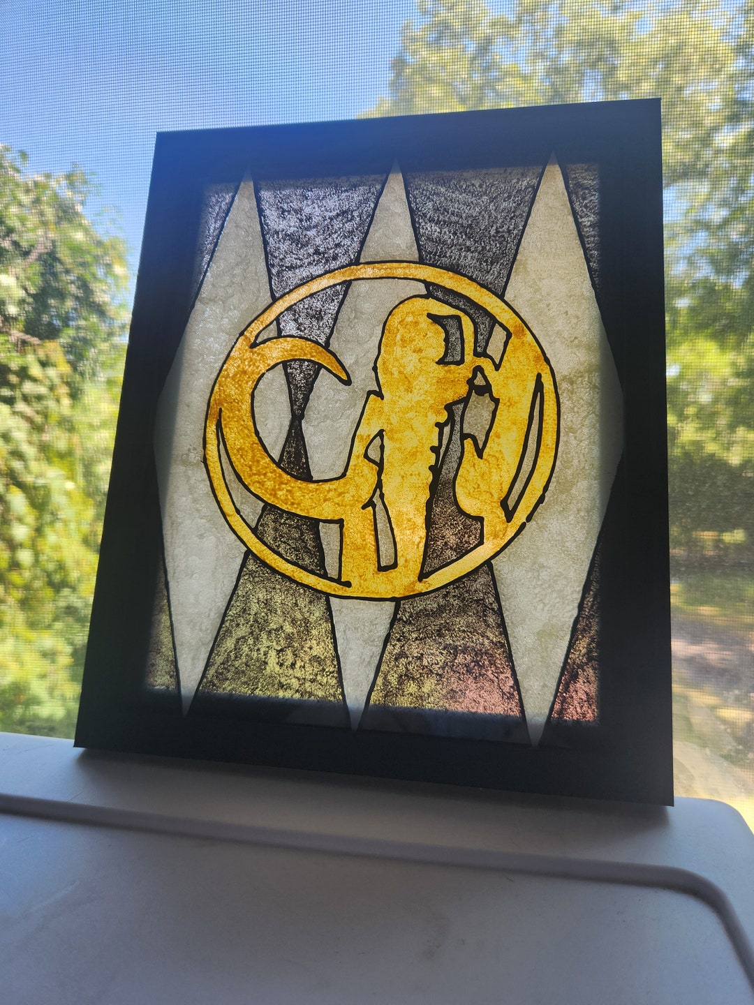 MMPR Themed Stained Glass - Etsy