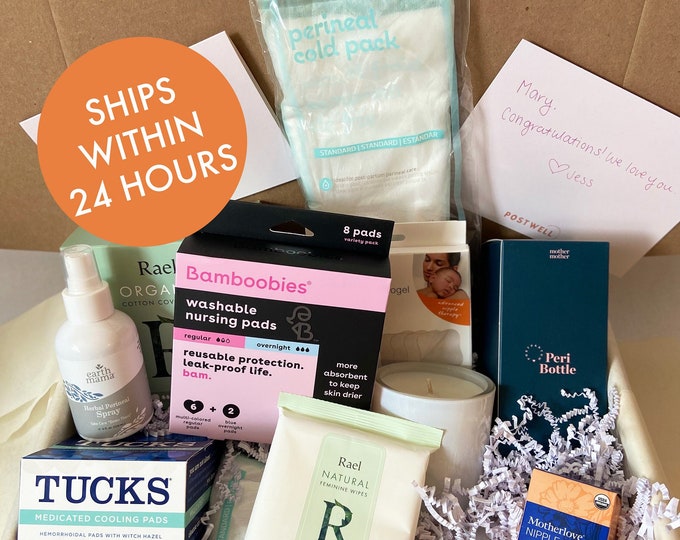 Postpartum Care Package New Mom Gift Basket Postpartum Baby Shower Gift ...
