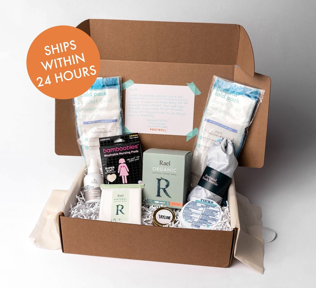 Postpartum Gift Box | New Mom Gift Basket | Self Care Kit for Her ...