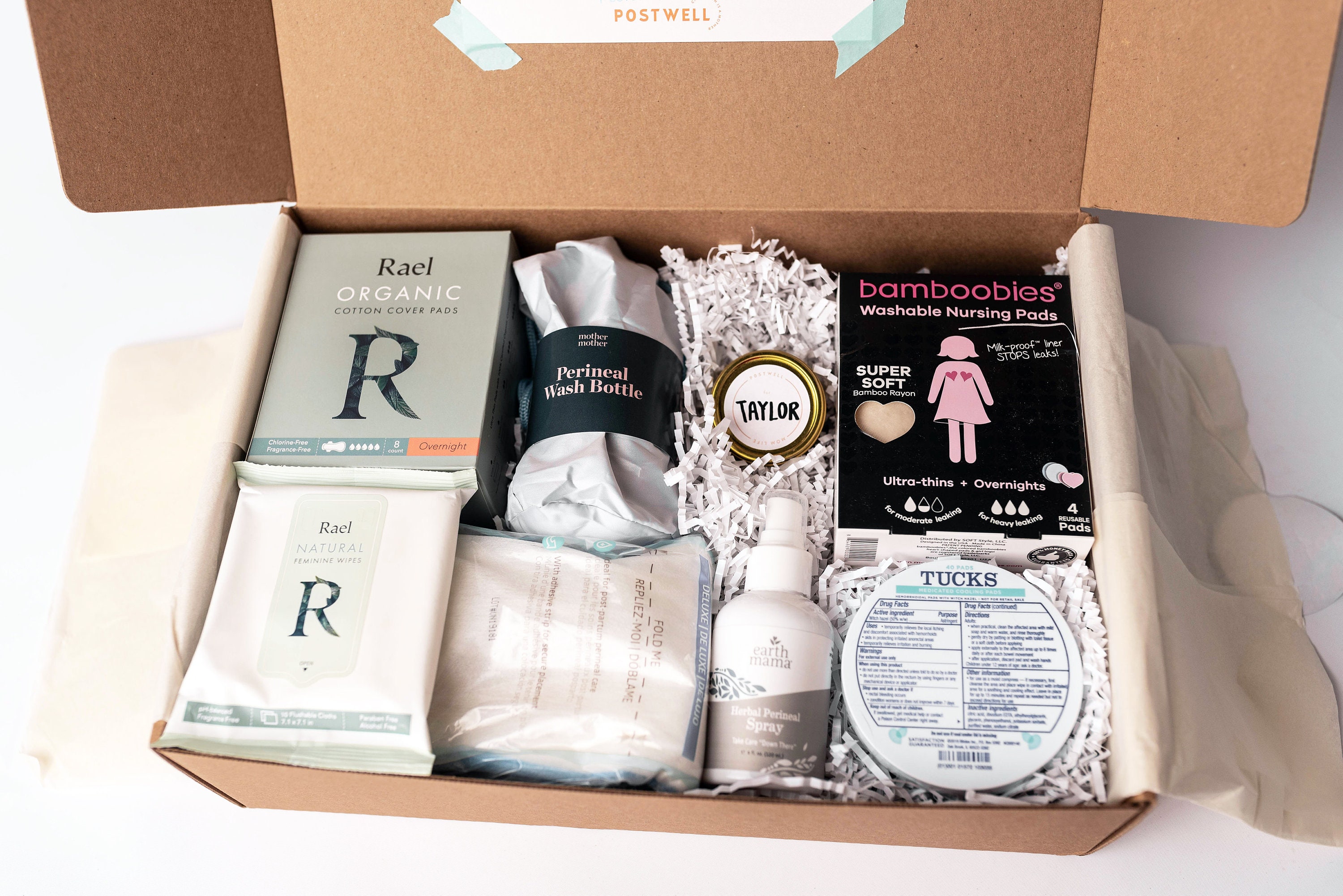 Postpartum Gift Box | New Mom Gift Basket | Self Care Kit for Her ...