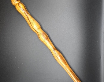 Handmade Olive Wood Wand Handcrafted Magic Wand Hardwood Wizard Wand ...