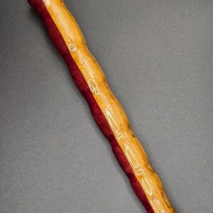 Handmade White Oak and Purpleheart Wood Wand | Handcrafted Magic Wand ...