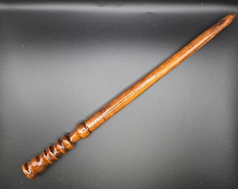 Handmade Olive Wood Wand | Handcrafted Magic Wand | Hardwood Wizard ...