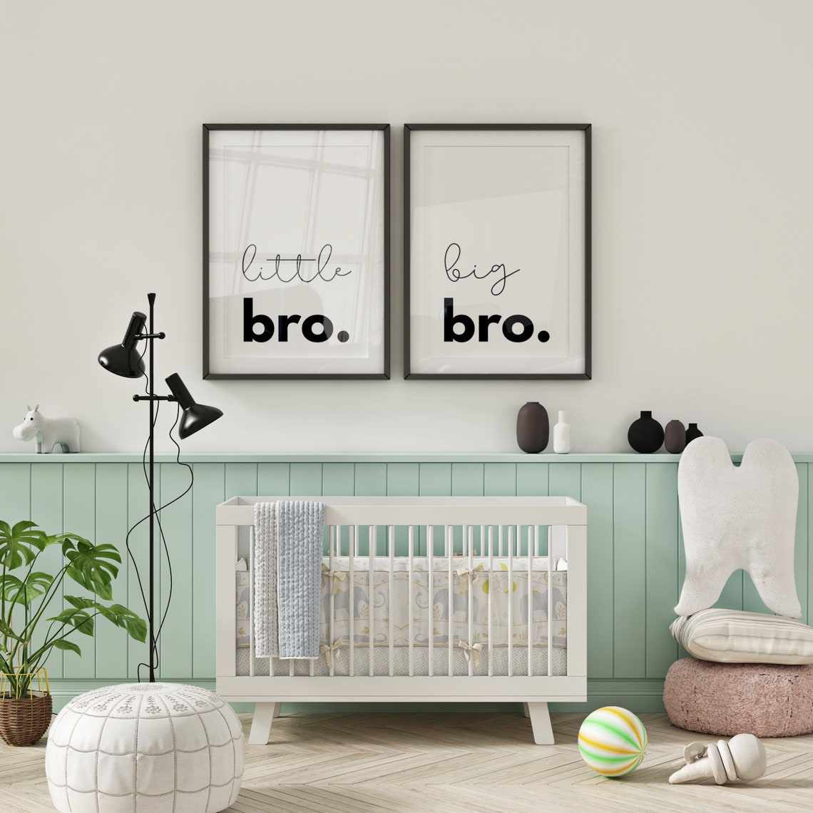 Big Bro Little Bro Set of 2 Prints Kids Room Wall Art Boys - Etsy