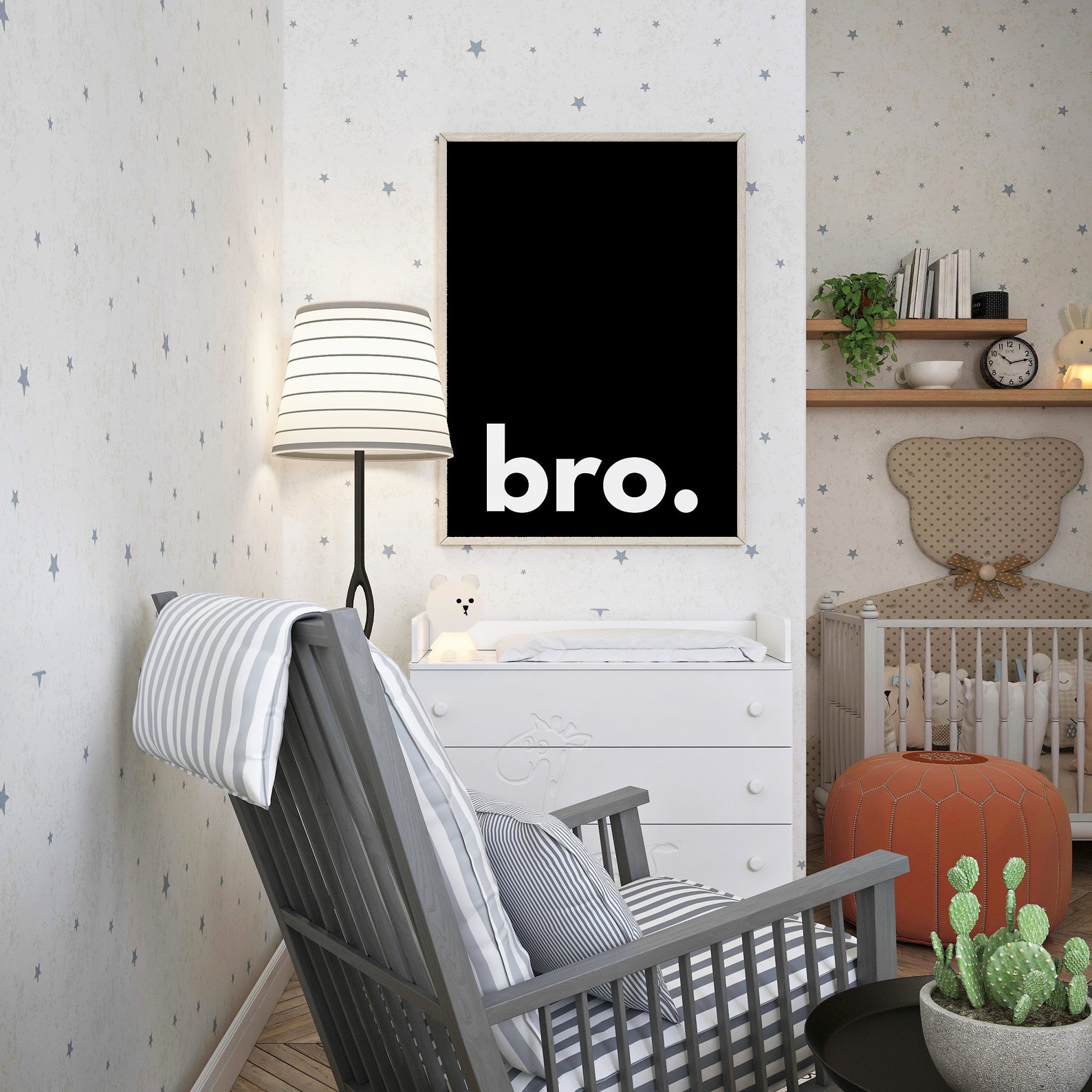 Bro Print Bro Poster Bro. Printable Wall Art Typography | Etsy