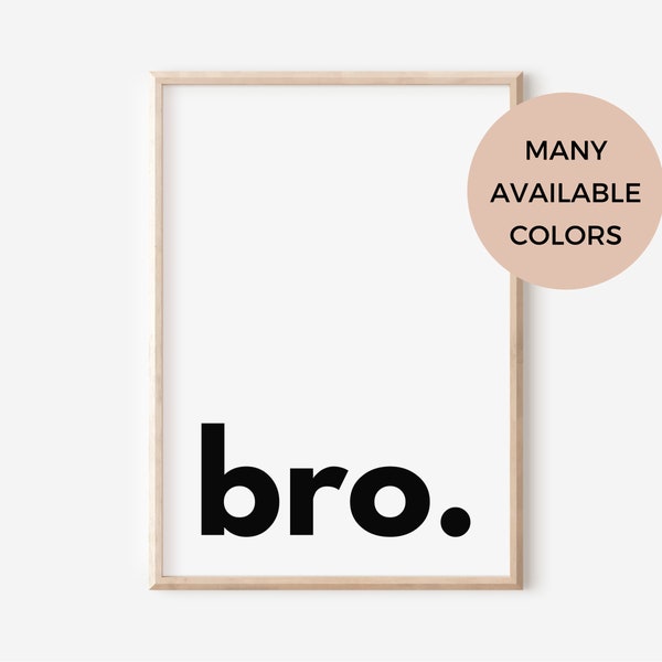 Bro Print - Etsy Canada