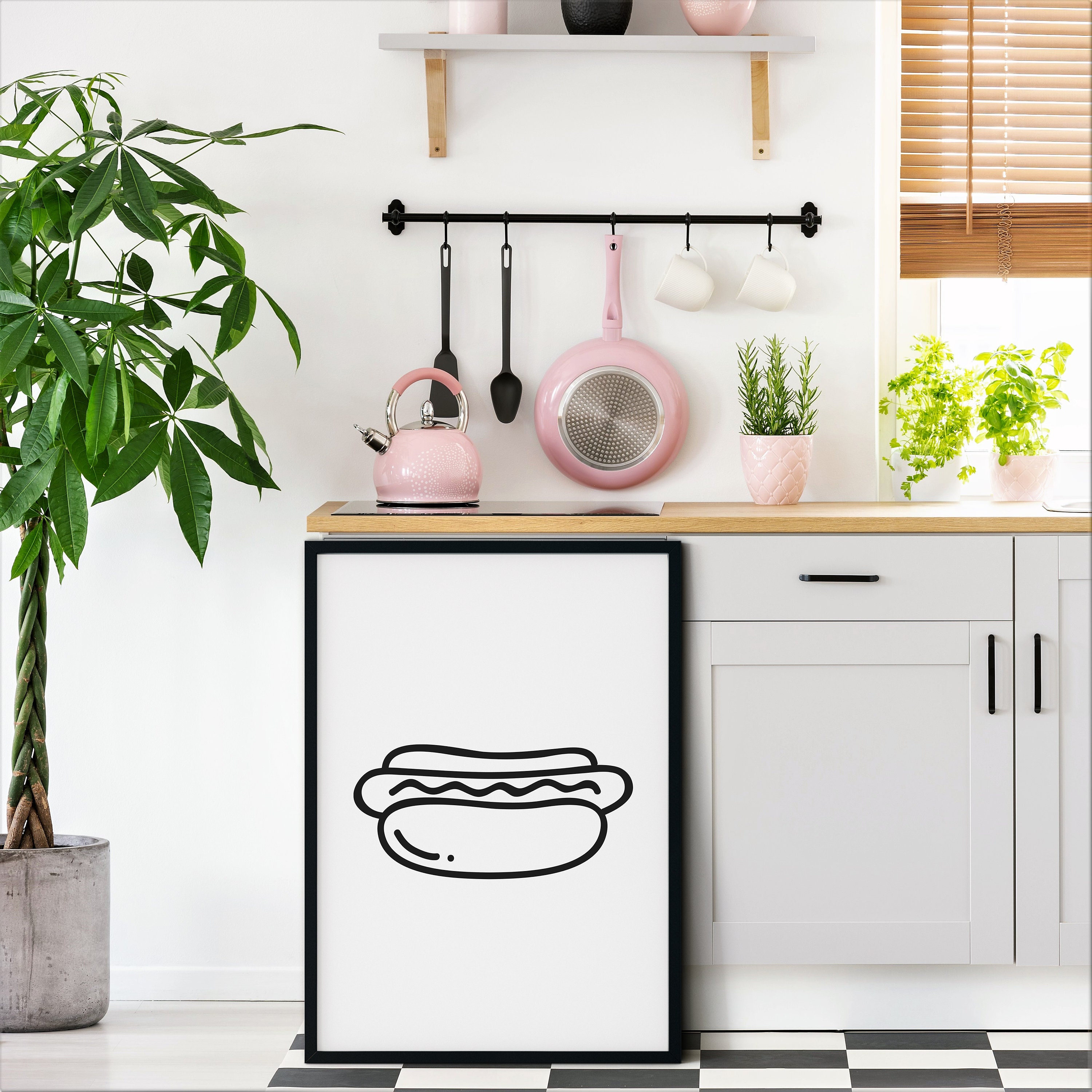 Hot Dog Print Fast Food Print Fast Food Wall Art Hot Dog | Etsy