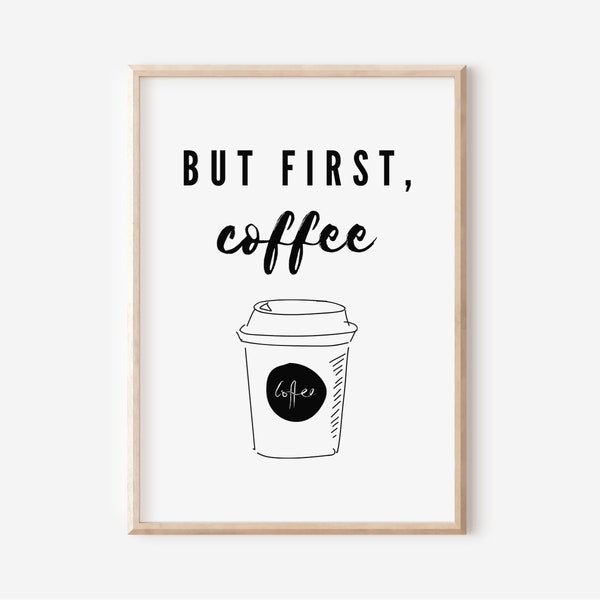 First Coffee Print - Etsy
