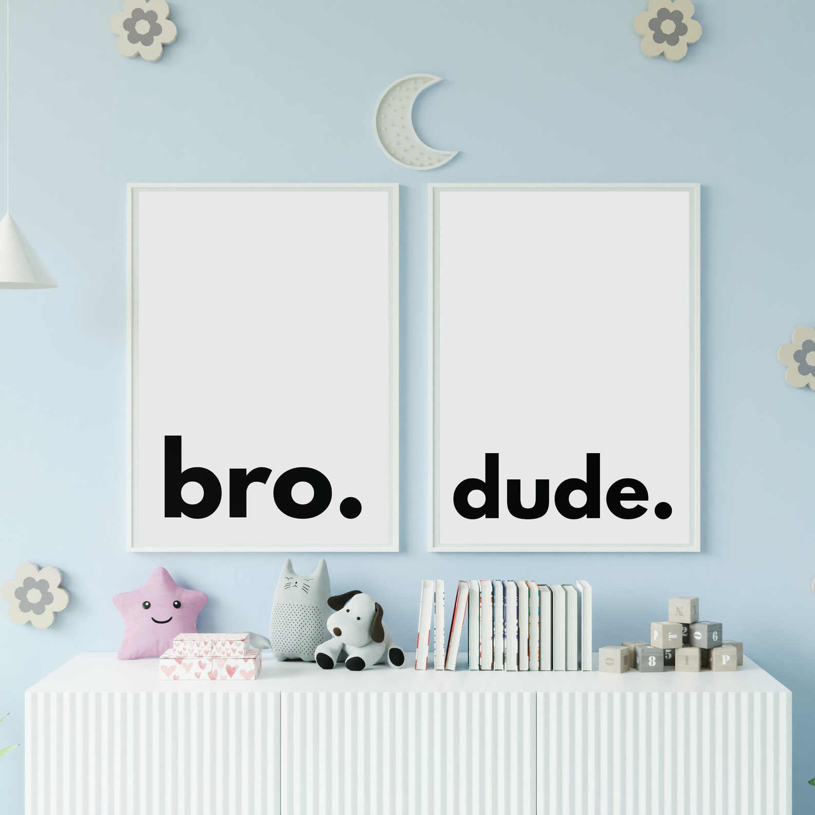 Bro Dude Printable Wall Art, Set of 2 Prints, Kids Room Wall Art, Boys ...