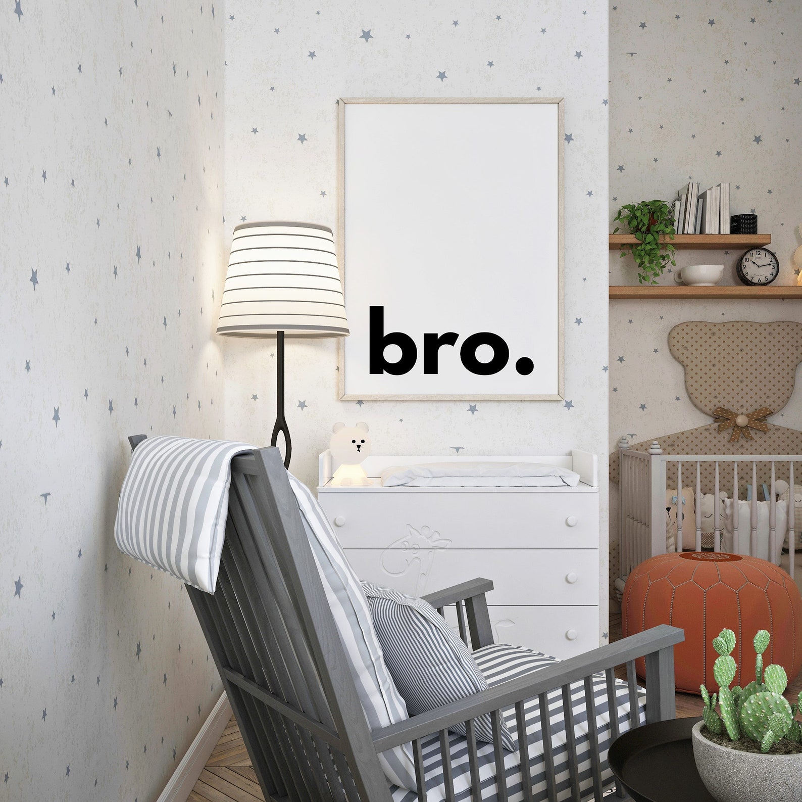 Bro Printable Wall Art Bro Print Children's Nursery - Etsy