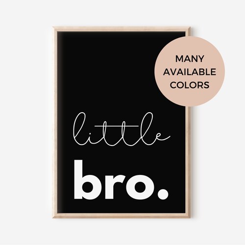Bro Printable Wall Art Bro Print Children's Nursery - Etsy