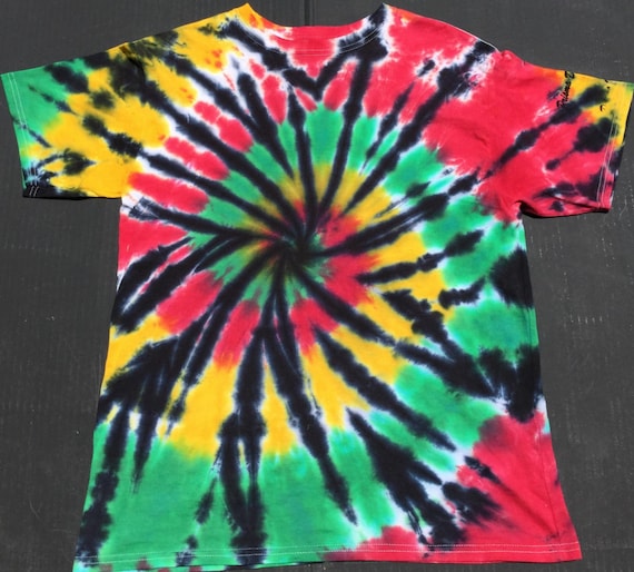 Rasta tie dye shirt Tie dye shirt Rasta Tie dye Rasta | Etsy