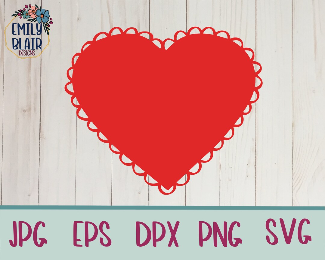 Lace Heart SVG Heart Cut Files Valentines Svg Lace Heart - Etsy