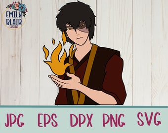 Zuko Silhouette Svg - Etsy