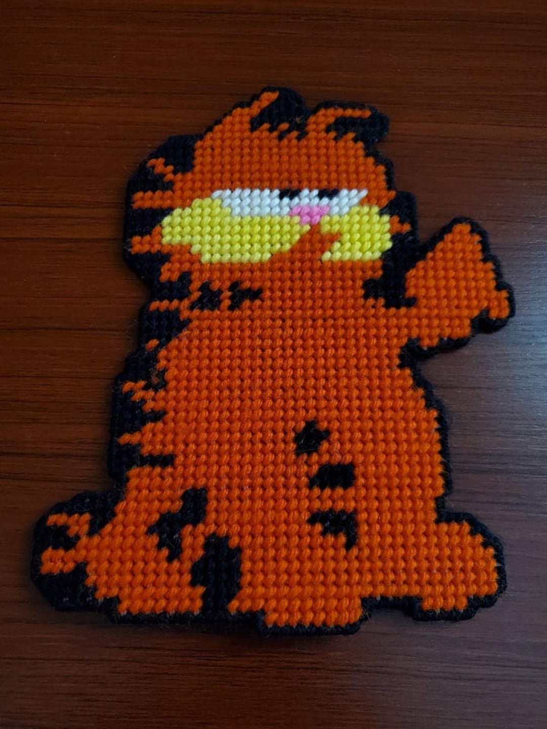 Garfield Plastic Canvas Wall Hanging - Etsy