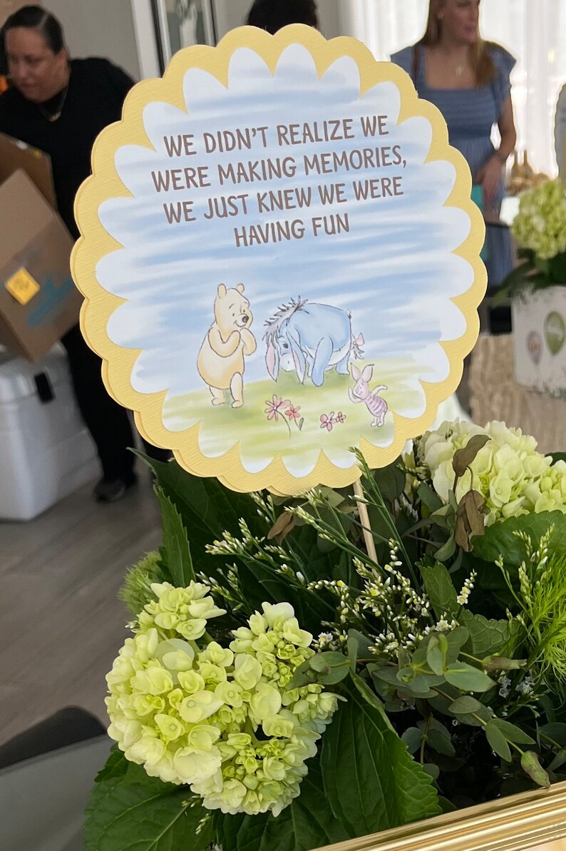 Winnie the Pooh Center Piece & Food Decor - Etsy