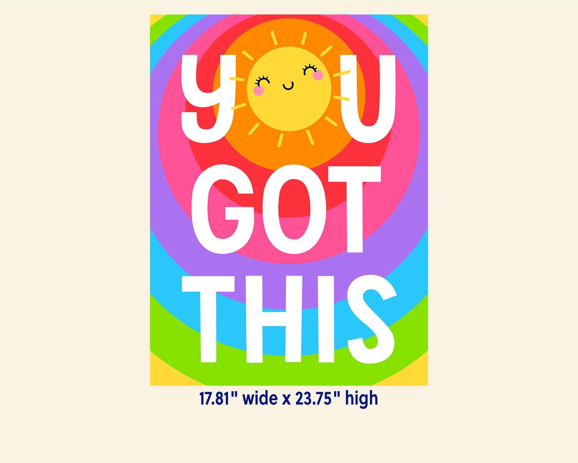 You Got This Lawn Sign Motivational Sign Positive Vibes | Etsy
