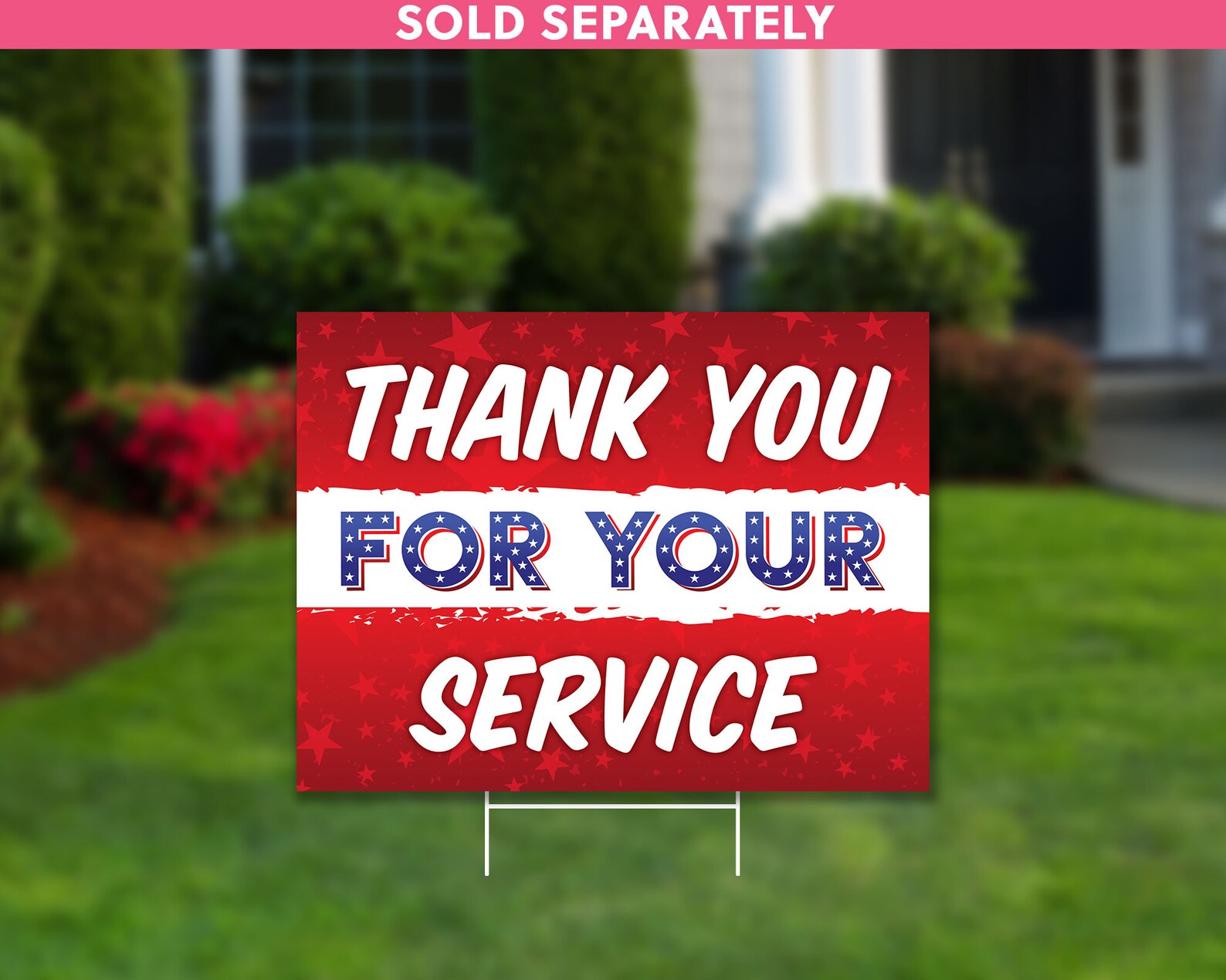 Blue Line Flag Lawn Sign Police Support Yard Sign Support | Etsy