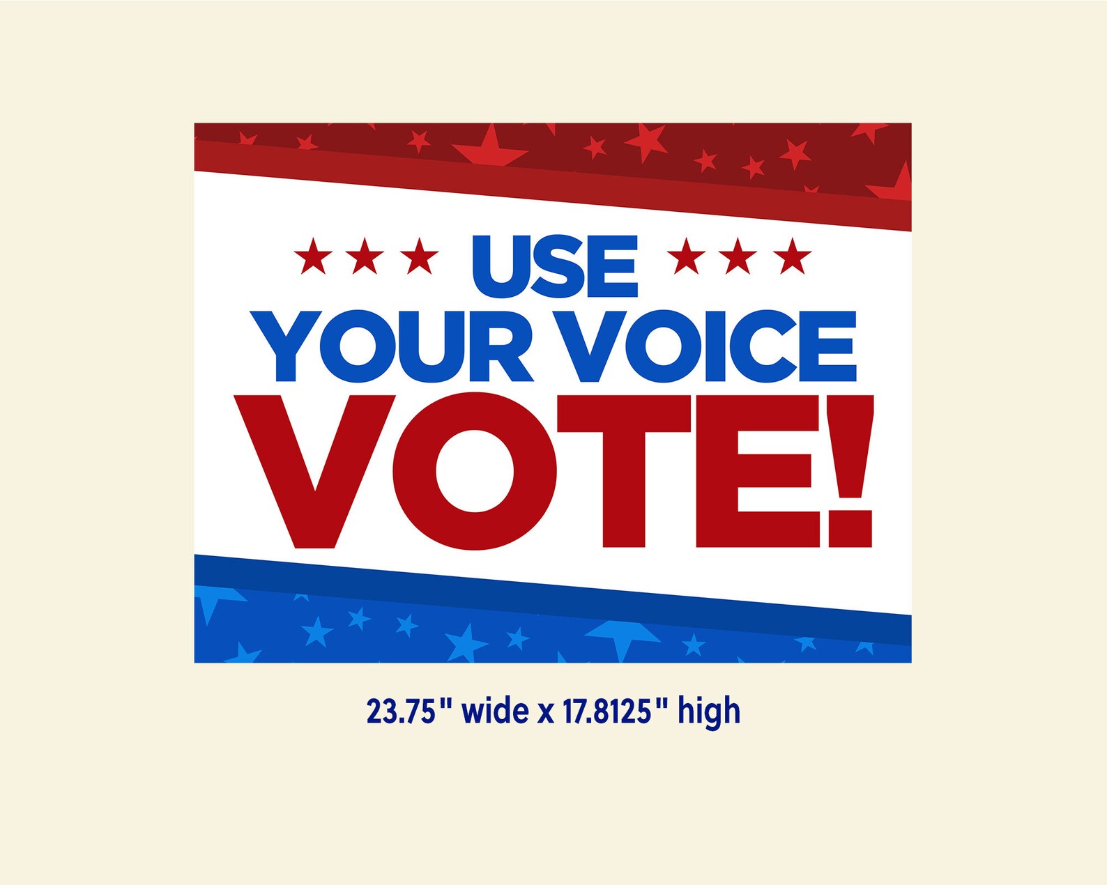 Use Your Voice Vote 18 x 24 Yard Card Political | Etsy