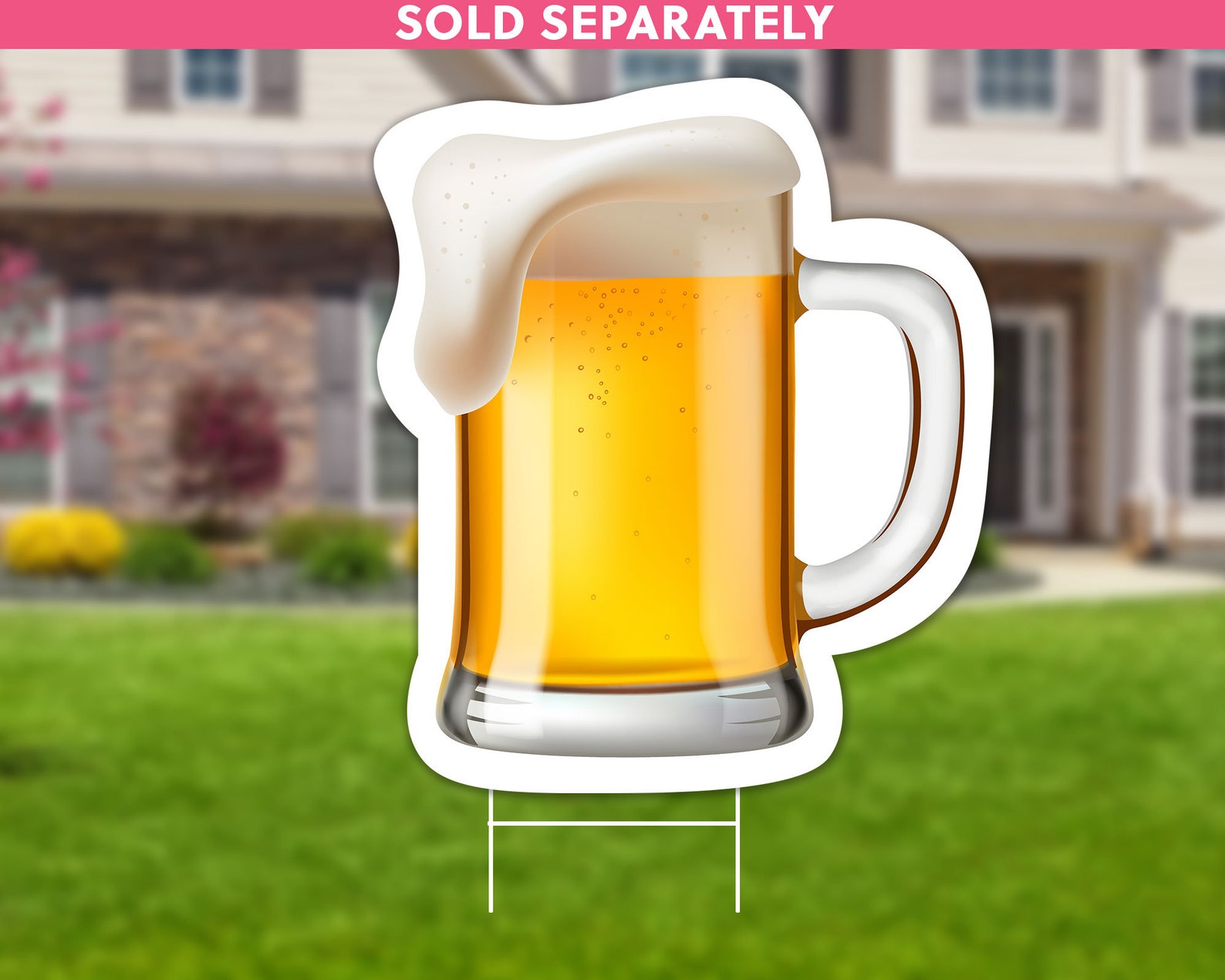 Personalized 21st Birthday Keg & Cups Lawn Sign Package Beer - Etsy