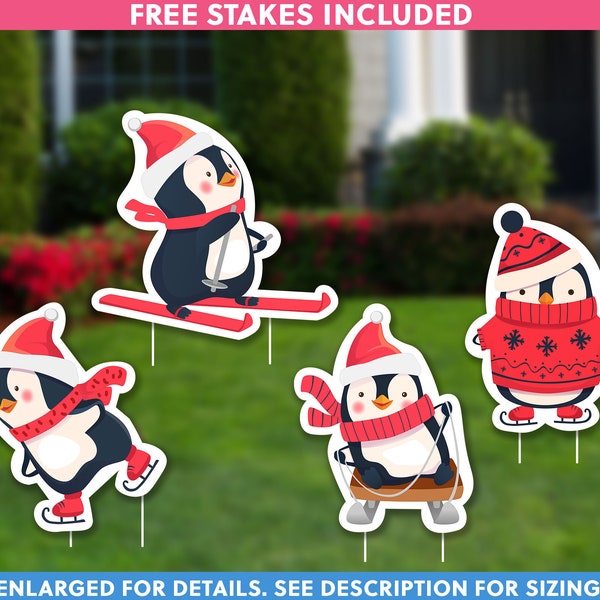 Penguin Yard Art - Etsy