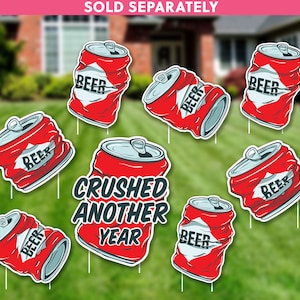 Personalized 21st Birthday Keg & Cups Lawn Sign Package Beer - Etsy
