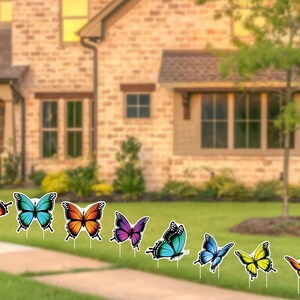 Butterfly Lawn Sign Package Butterfly Party Decorations - Etsy