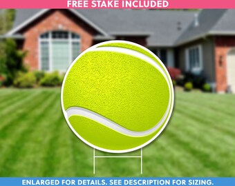 Tennis Ball Yard Sign - Etsy