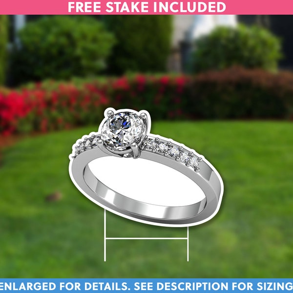 Wedding Ring Lawn Sign - Etsy