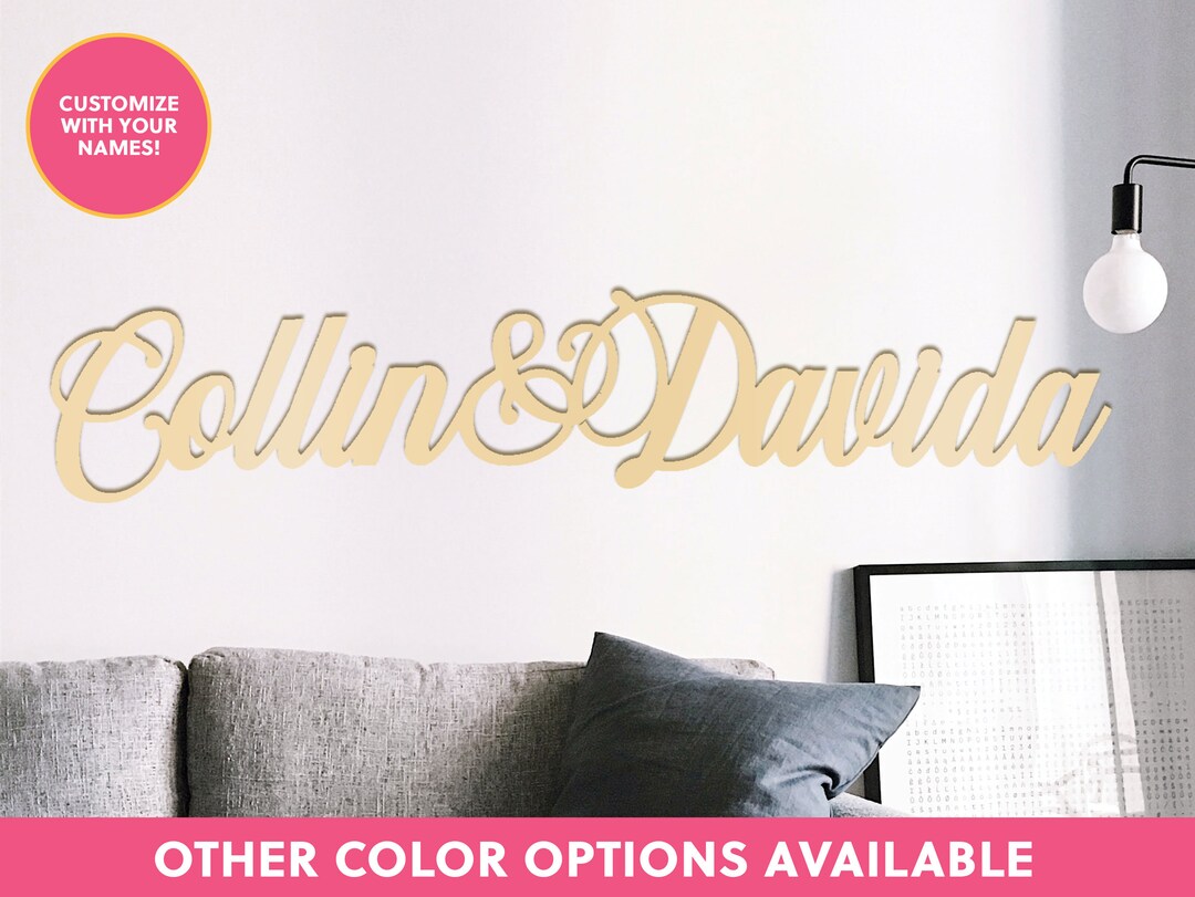 Custom Name & Name Cut Out Acrylic Sign Custom Name Sign - Etsy