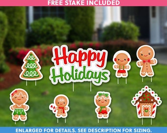 Gingerbread Yard Signs - Etsy