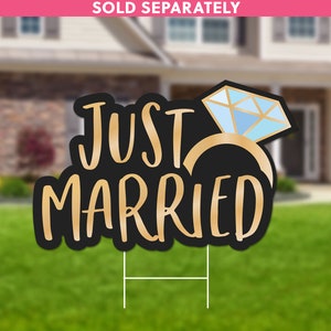 Engagement Ring in Box Lawn Sign Wedding Yard Sign Wedding - Etsy