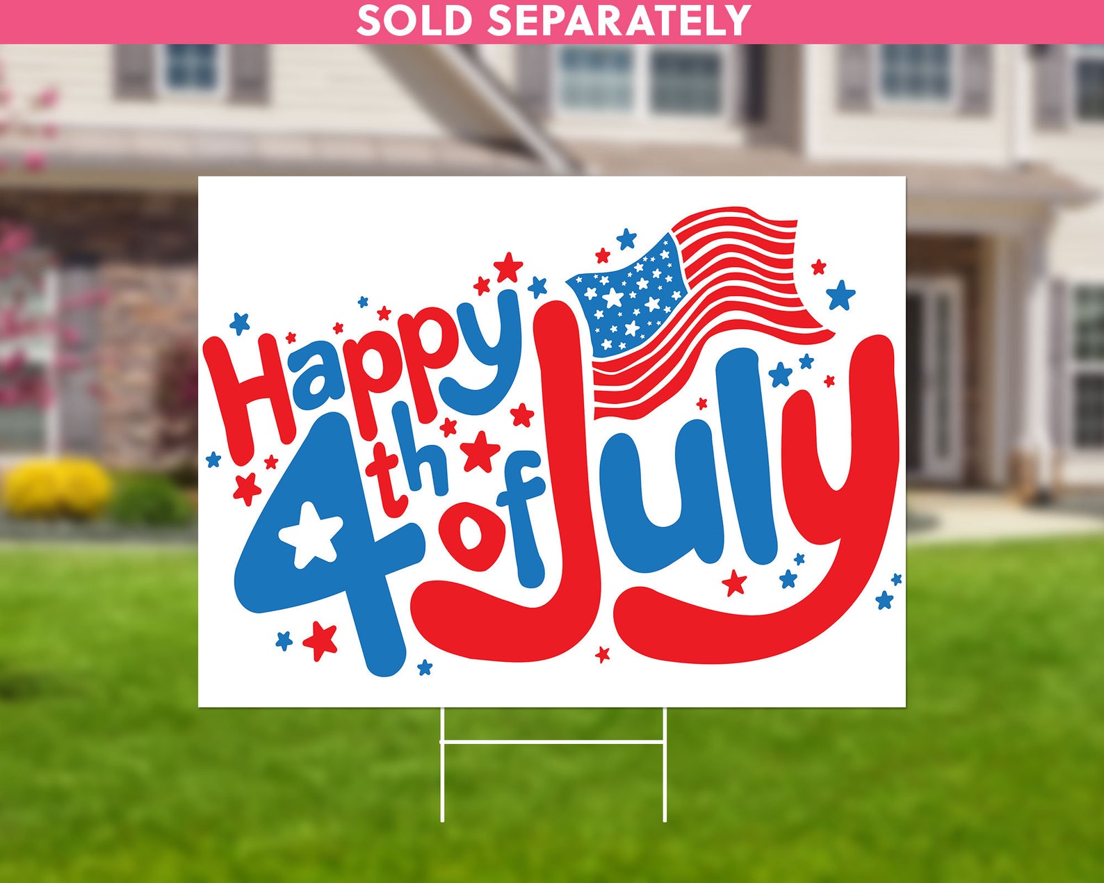 Made in the USA Lawn Sign Patriotic Lawn Sign American - Etsy