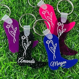 Cowgirl Bachelorette Keychain! Last Rodeo Bachelorette Party Favor ...